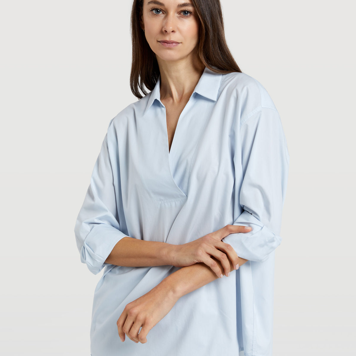 V shape placket shirt – Sacoor Brothers