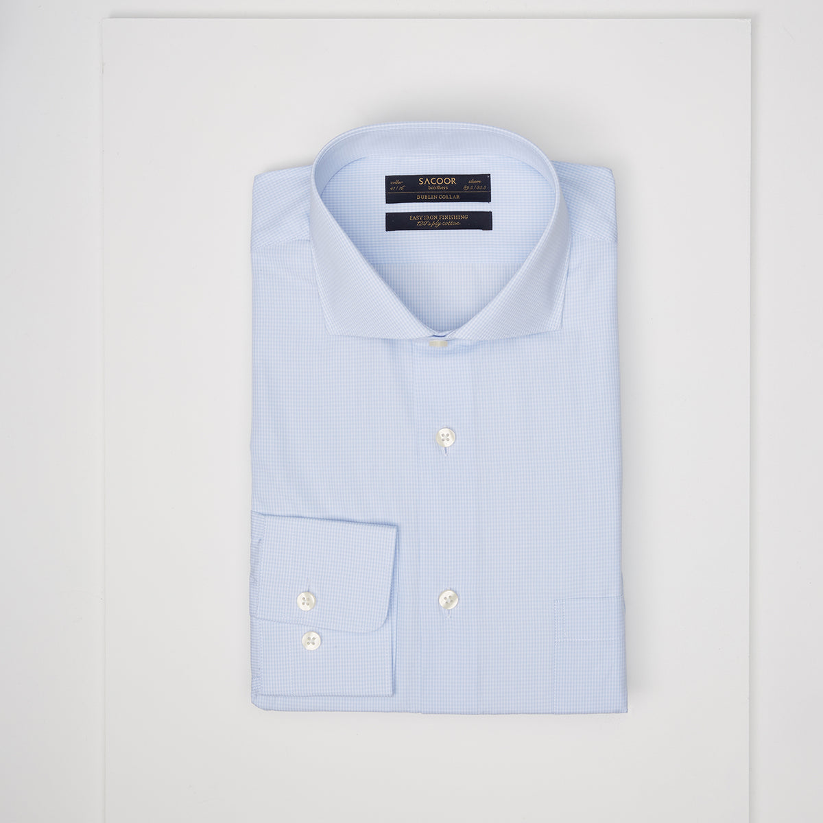 Men's Square Pattern Regular Fit Dublin Shirt – Sacoor Brothers